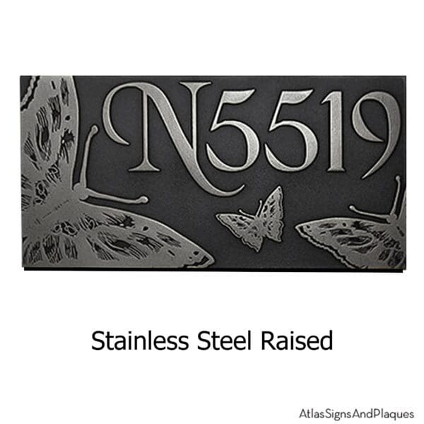 Butterfly Address Plaque | Atlas Signs and Plaques