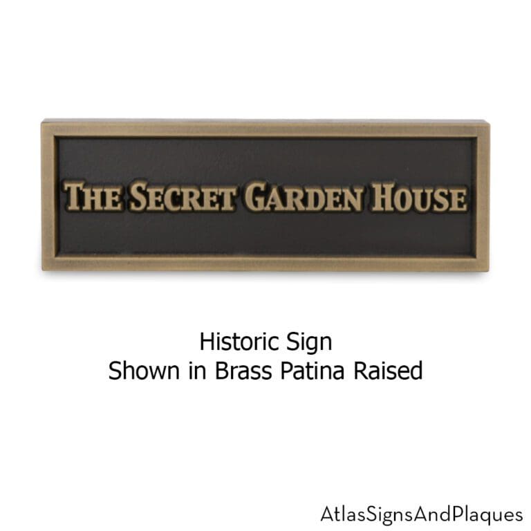 Historic Sign and Plaque | Atlas Signs and Plaques