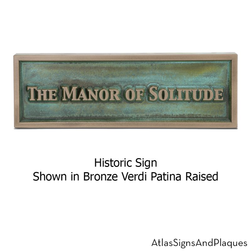 Historic Sign and Plaque | Atlas Signs and Plaques