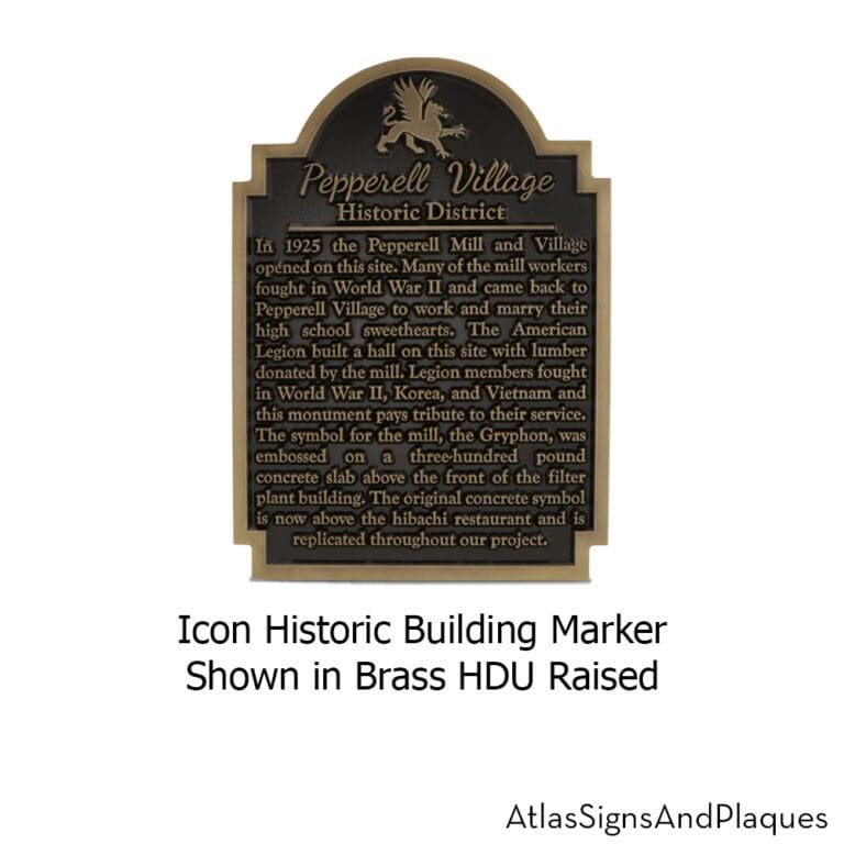 Icon Historic Building Marker | Atlas Signs and Plaques