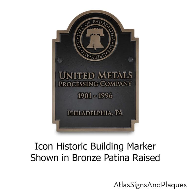 Icon Historic Building Marker | Atlas Signs and Plaques
