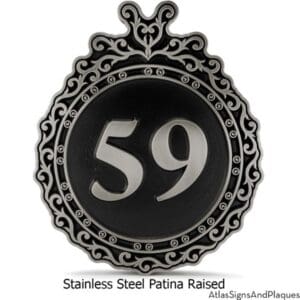 Victorian Ornament Address Sign | Atlas Signs and Plaques